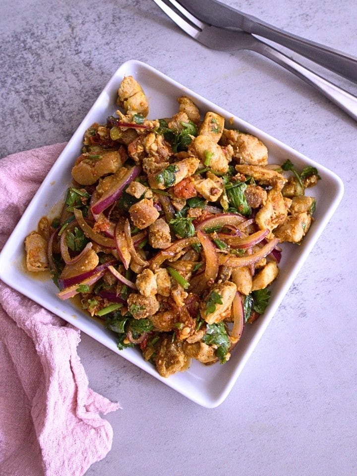 Chicken Choila Recipe ( Spicy Chicken Salad)
